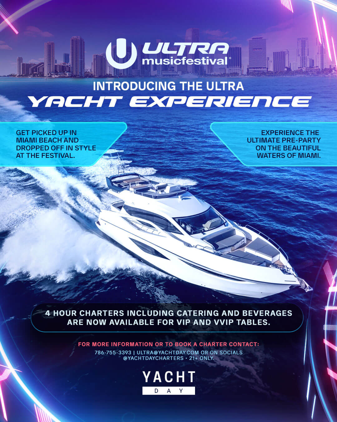 Ultra Yacht Experience - Ultra Music Festival March 27, 28, 29 – 2026